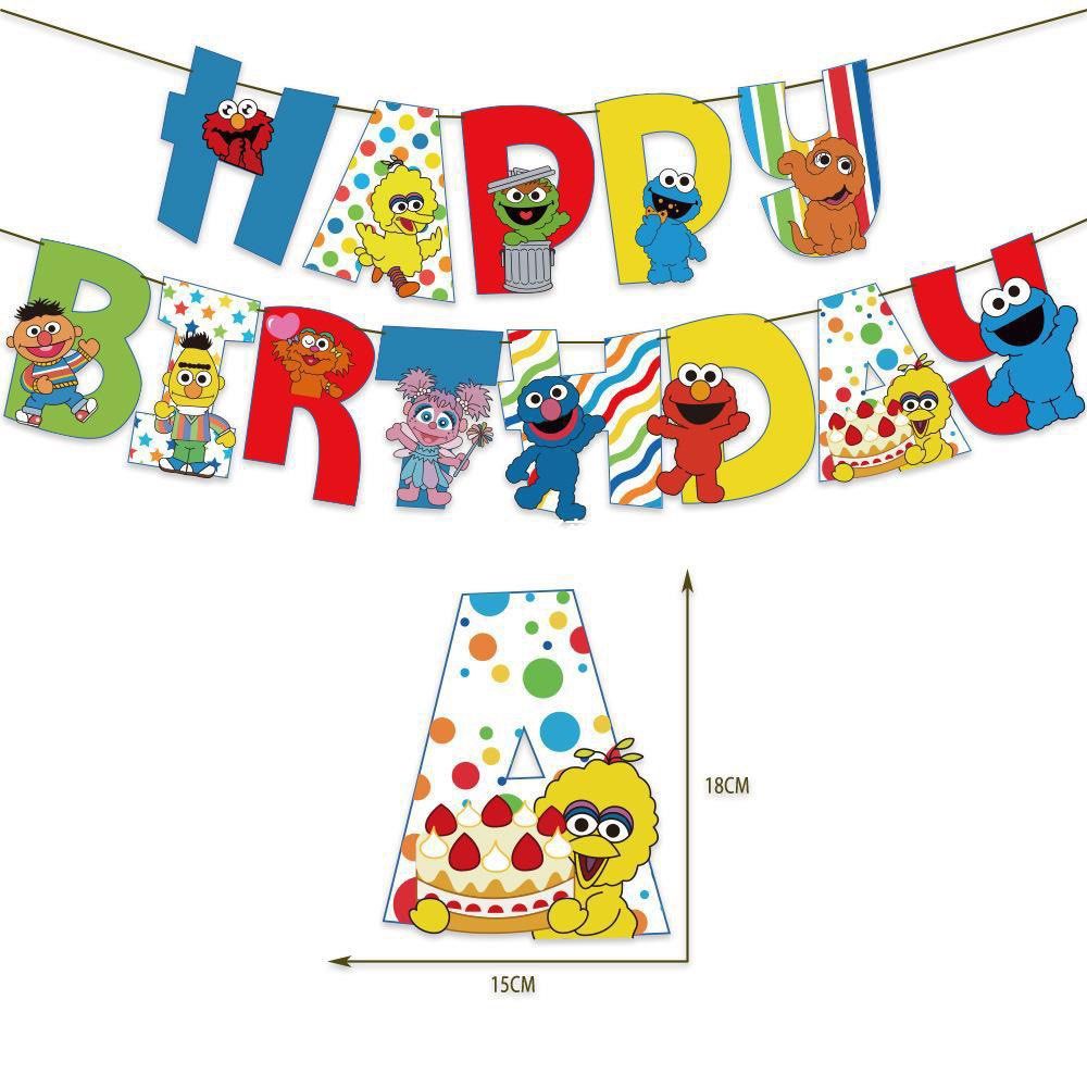 [Avail] Sesame Street Theme Balloons Set Birthday Party Decoration ...