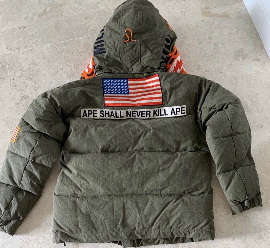 Bape x readymade upcycle puffer jacket, Men's Fashion, Coats, Jackets ...