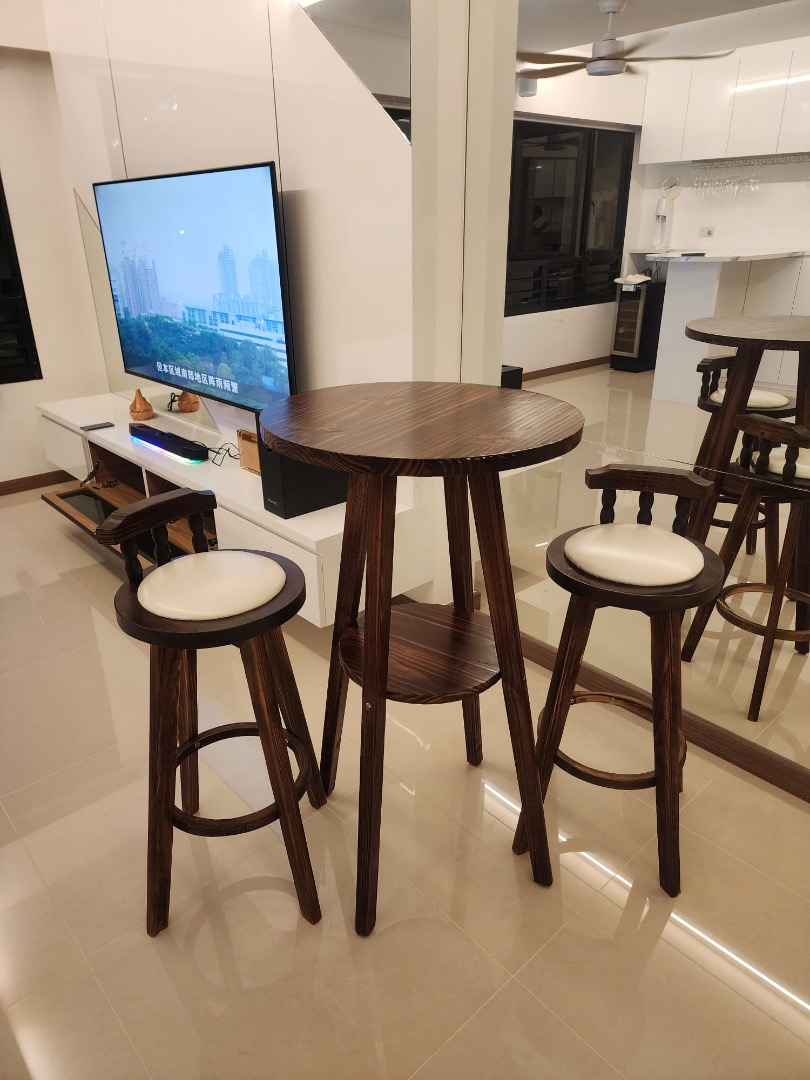 Bar Stools & Table set, Furniture & Home Living, Furniture, Other Home ...