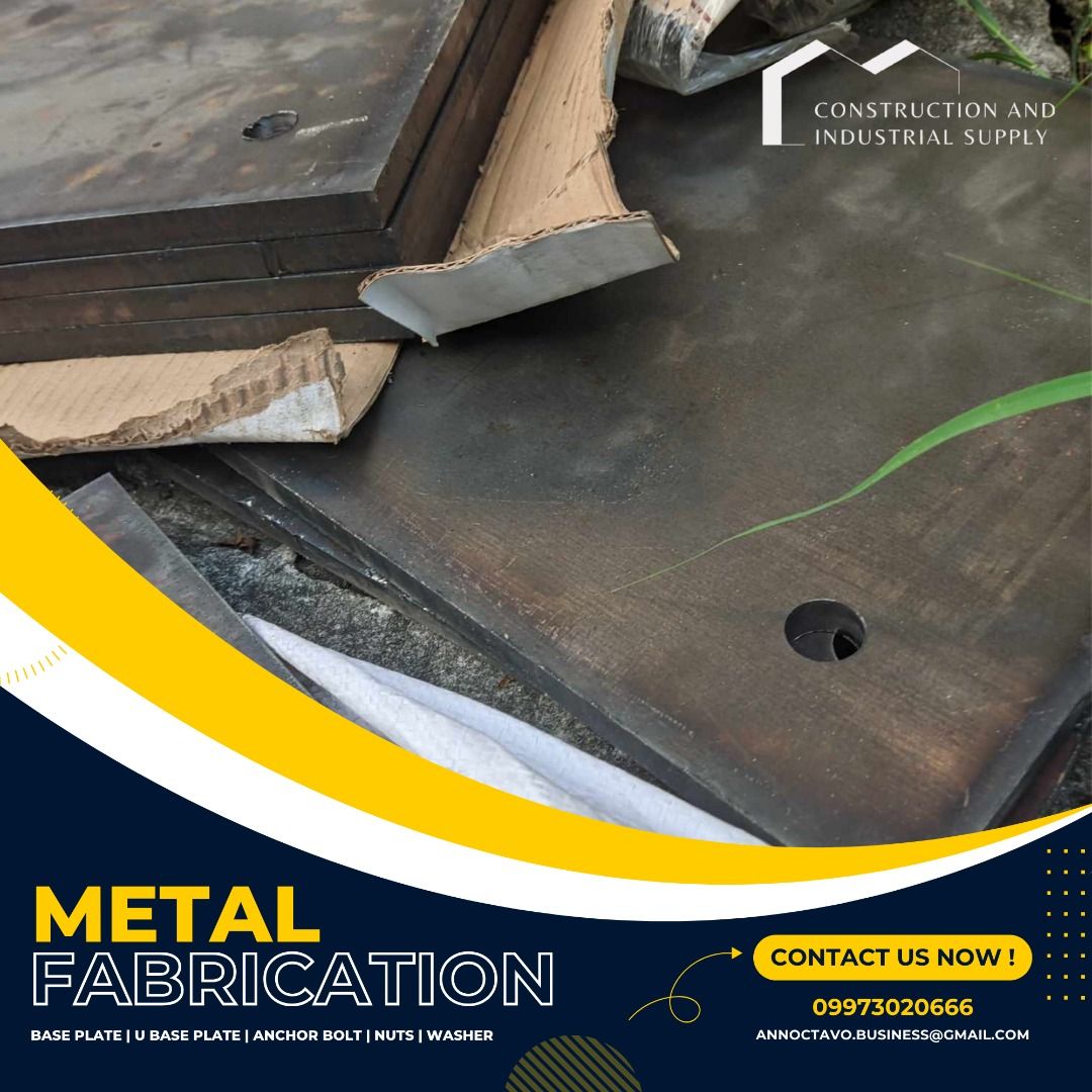 Base plate | Base Plate Fabricate | Metal base plate | Foundation plate ...