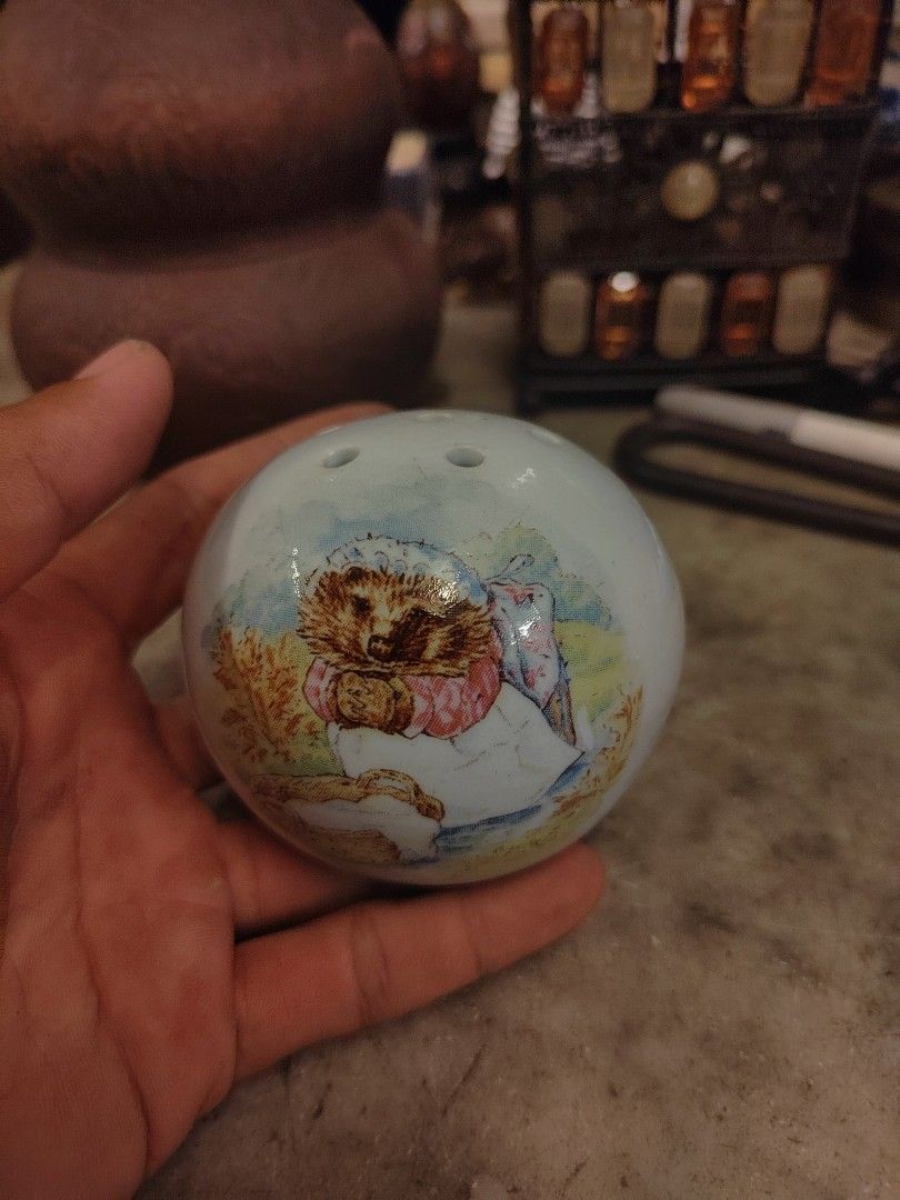Beatrix Potter Peter rabbit fine china pomander, Hobbies & Toys ...