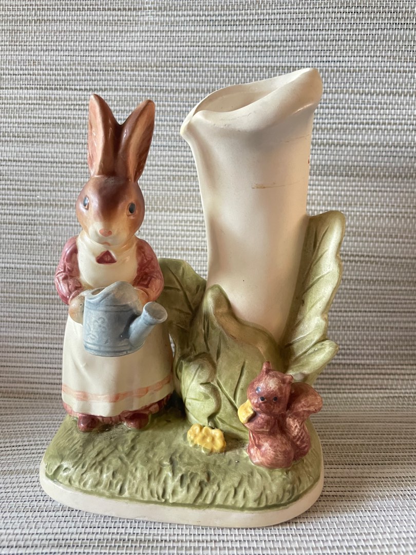 Beatrix Potter Peter Rabbit Figurine Vase Decor, Furniture & Home ...