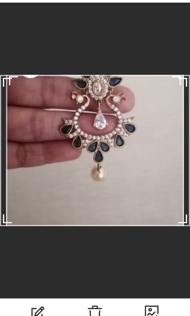 Beautiful Indian design earring, Women's Fashion, Jewelry & Organisers ...