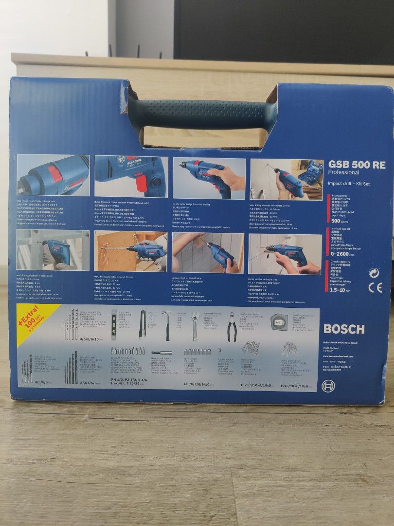 Bosch GSB 500 RE Professional, Furniture & Home Living, Home ...