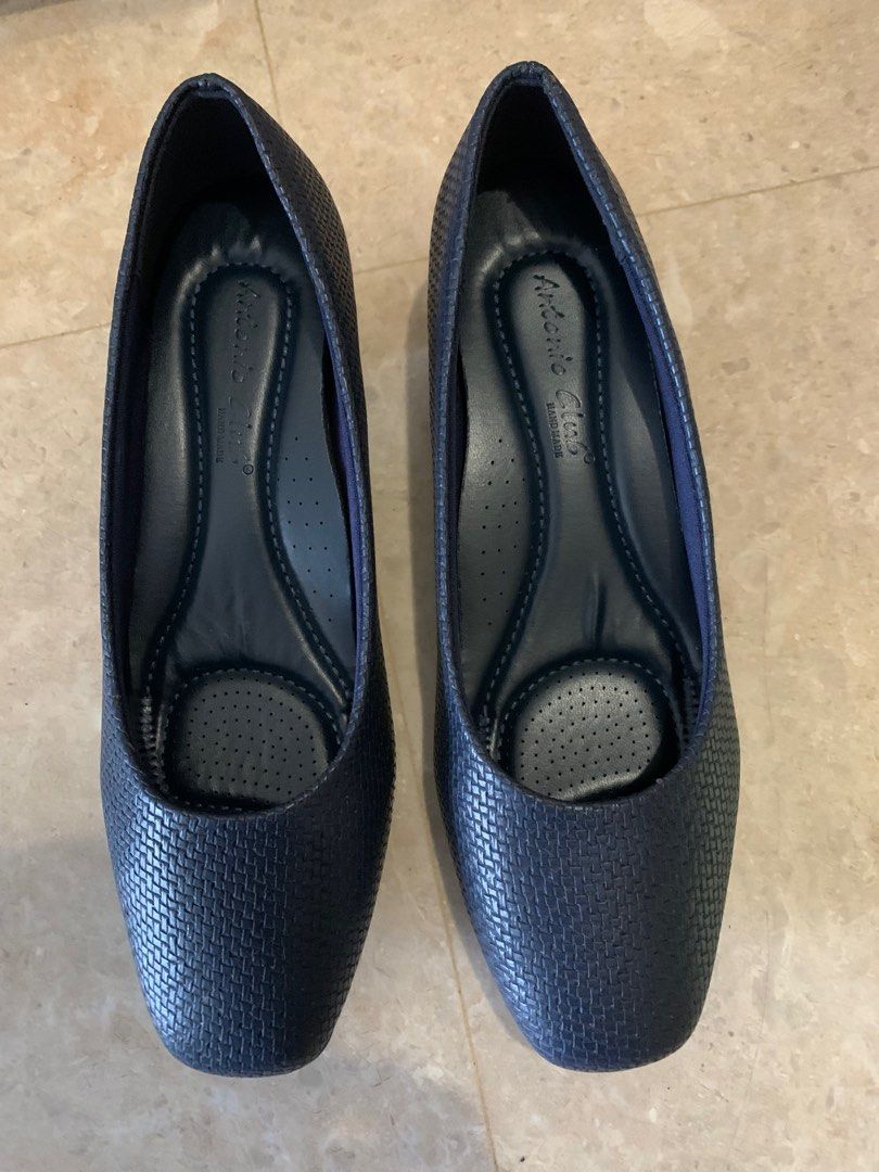 Brand New Antonio Club Navy Blue Court Shoes, Women's Fashion, Footwear ...