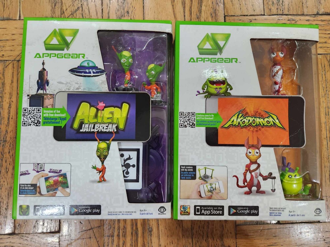 Brand New Set of Two - AppGear Alien Jailbreak & Akodomon, Hobbies ...