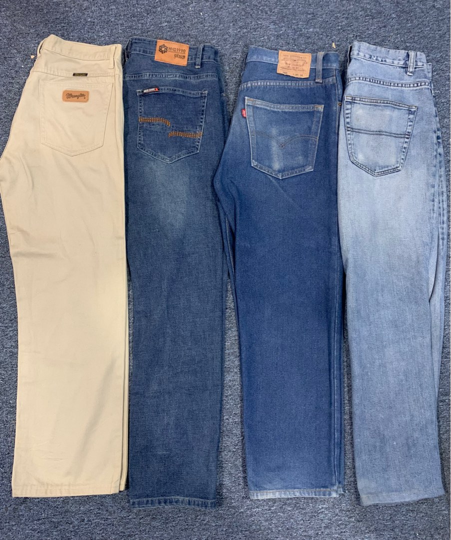 Branded Pants men ASPACK (4pcs), Men's Fashion, Bottoms, Jeans on Carousell