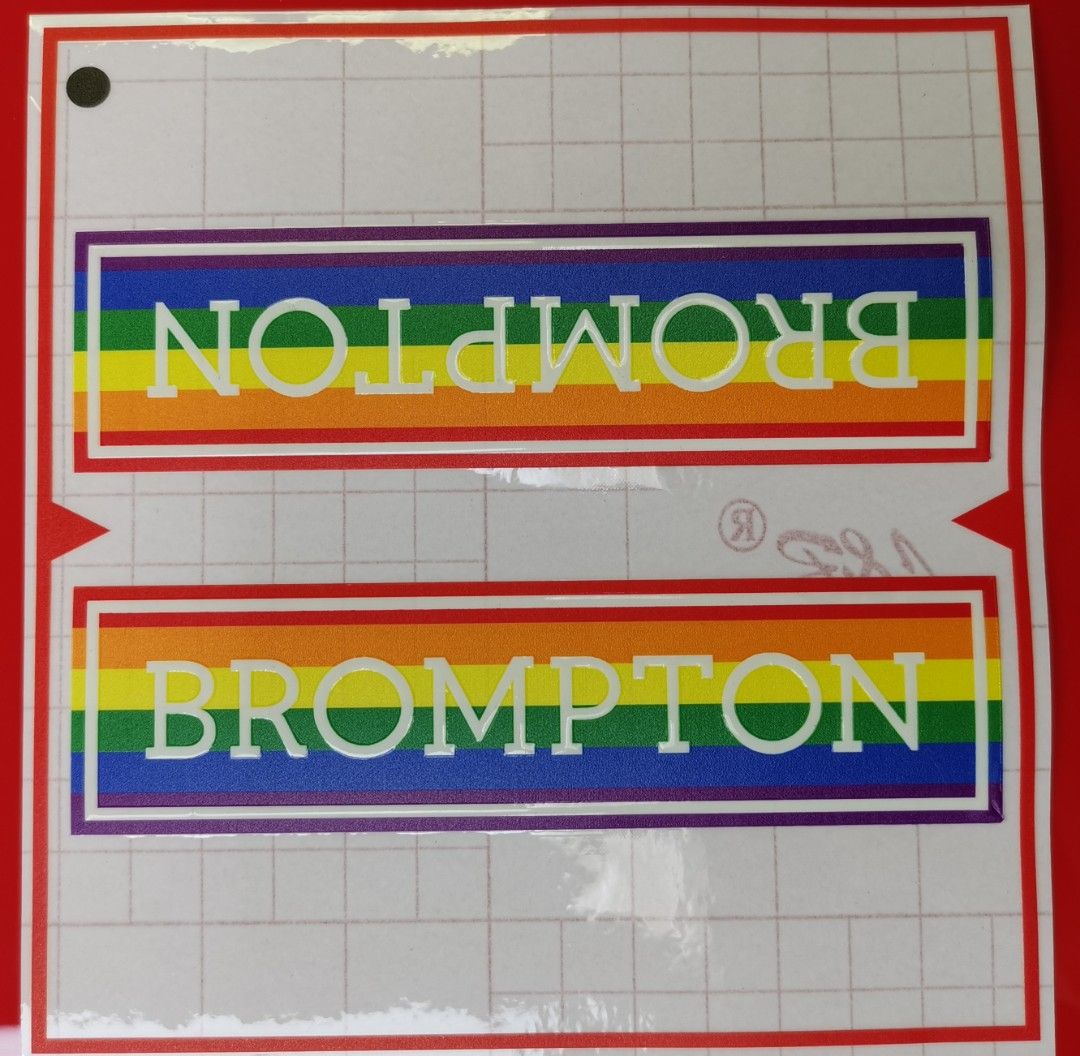 Brompton sticker Logo /STICKER /PPF wraps for brompton , Sports Equipment, Bicycles & Parts ...