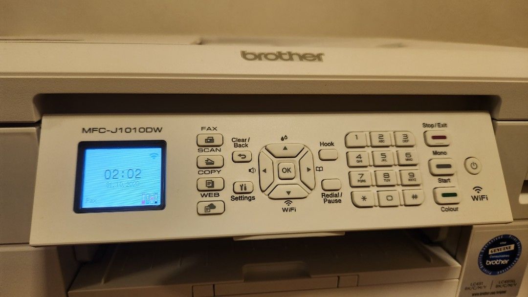 Brother Inkjet Printer MFC J1010 DW with full set of ink, Computers ...