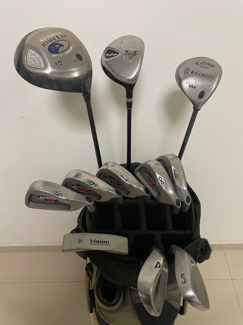 Callaway Big Bertha Graphite Irons Golf Set + Woods + Putter+ PING Golf ...