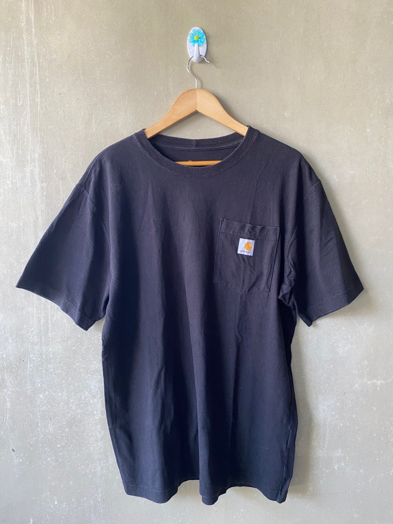 Carhartt K87 BLK, Men's Fashion, Tops & Sets, Tshirts & Polo Shirts on ...