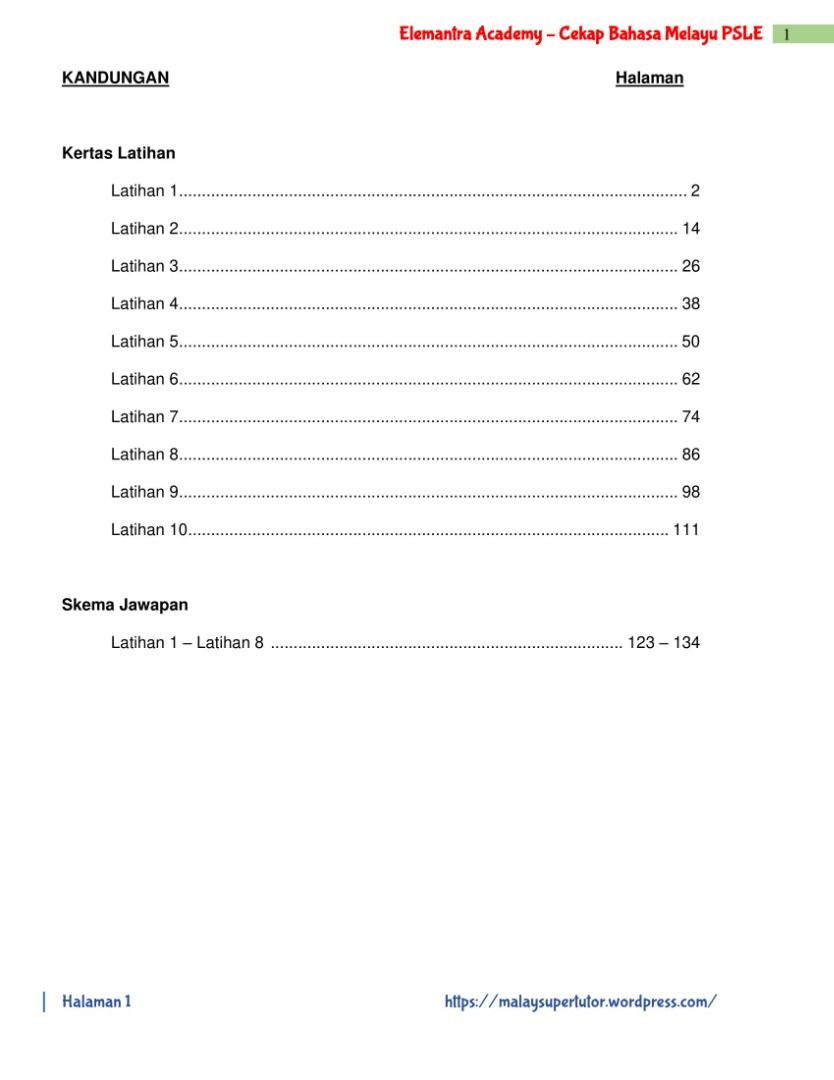 Cekap Bahasa Melayu PSLE P5 P6 Malay Language Paper 2 PDF Assessment ...