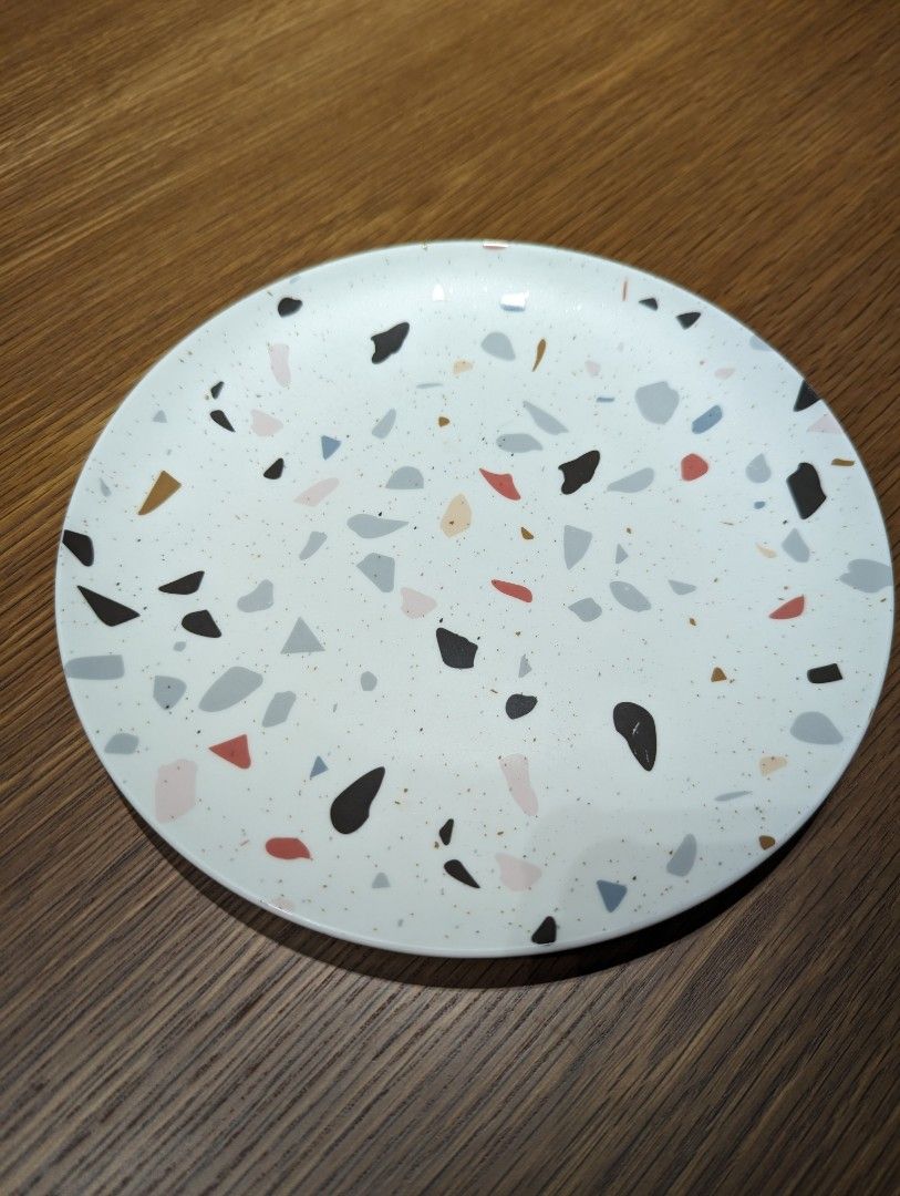 Ceramic Plate with Terrazzo design, Furniture & Home Living ...