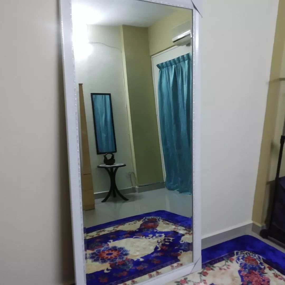 Cermin Besar Viral Big Selfie OOTD Mirror, Furniture & Home Living ...