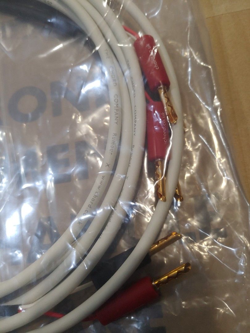 Chord Company RumourX (2022) silver-plated copper speaker cable with ...