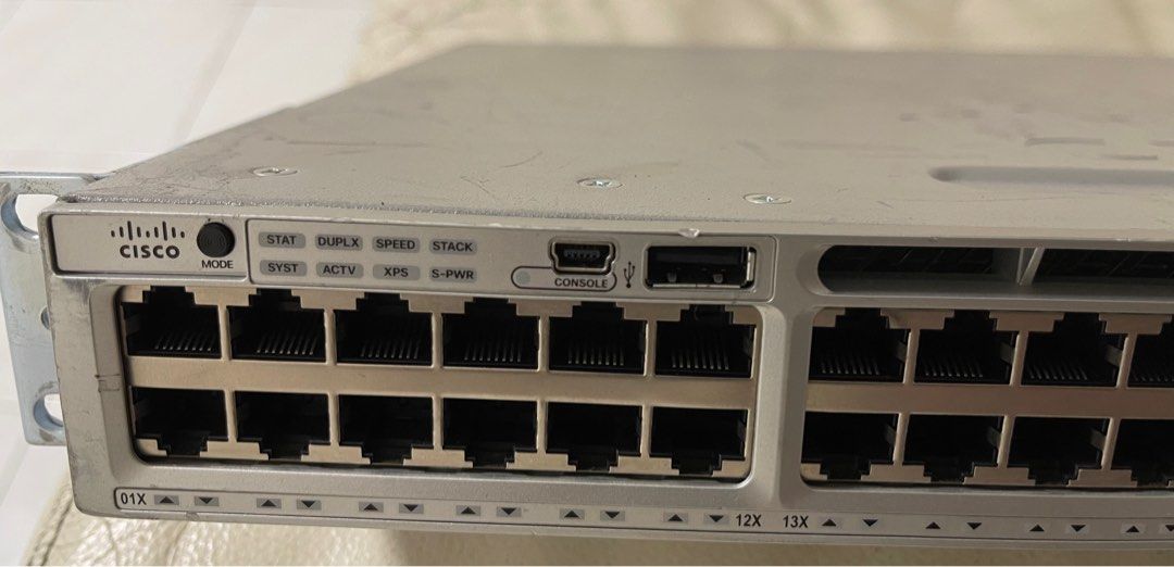 Cisco Catalyst Switch Model 3850 48Ports, Computers & Tech, Office ...