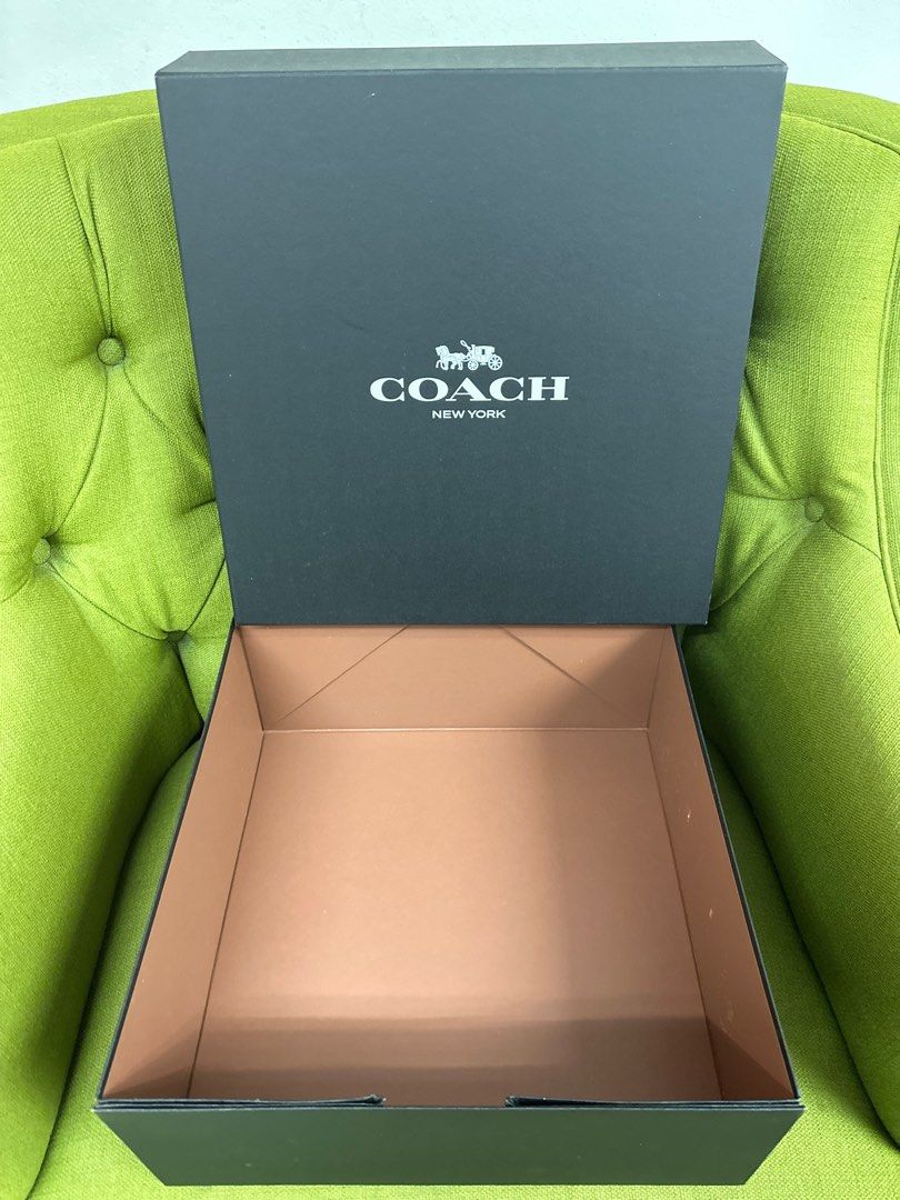 Coach Paper Bag And Box, Luxury, Bags & Wallets on Carousell