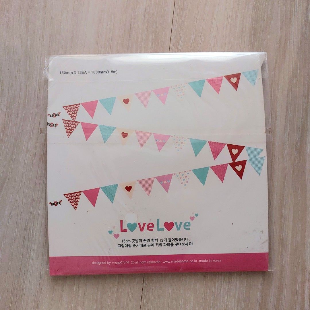 Colourful Triangle Party Flags Bunting Garland Birthday Decoration ...