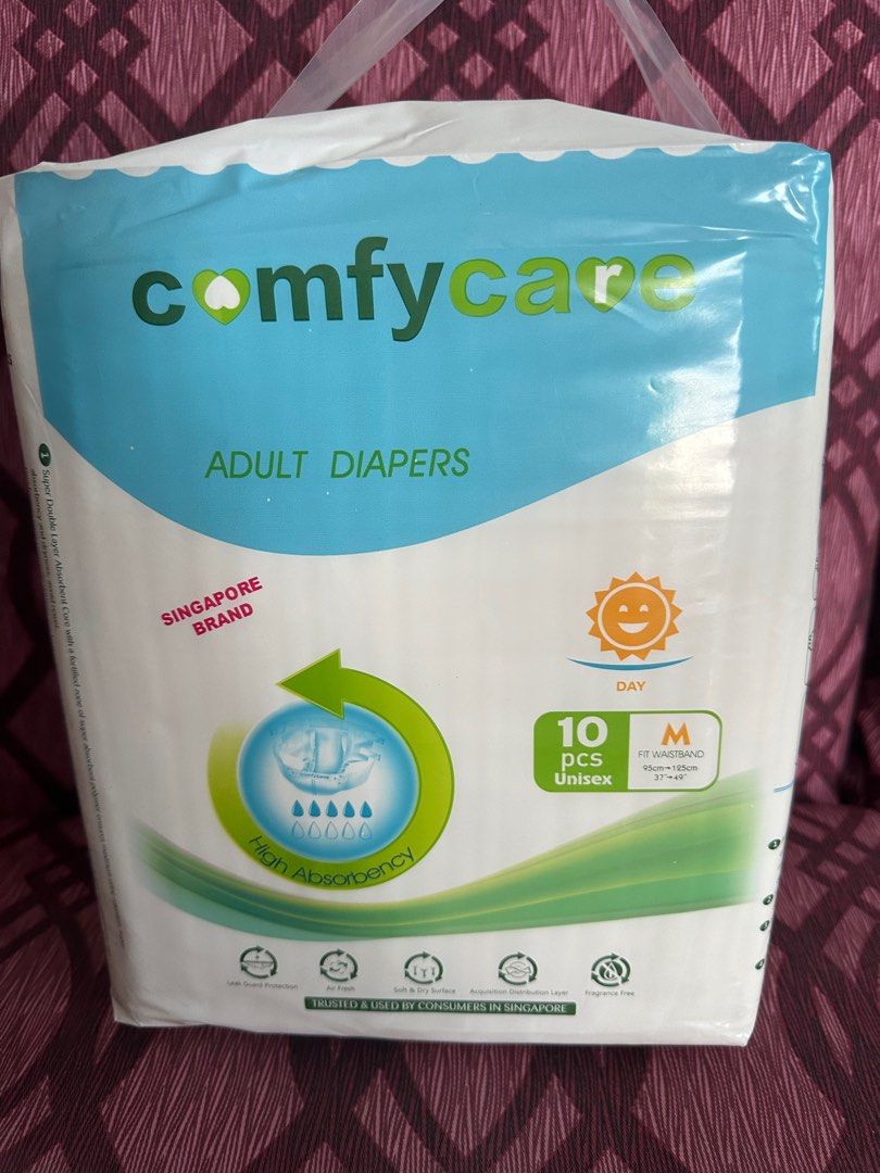 Comfycare Adult Diapers Size M, Health & Nutrition, Assistive ...
