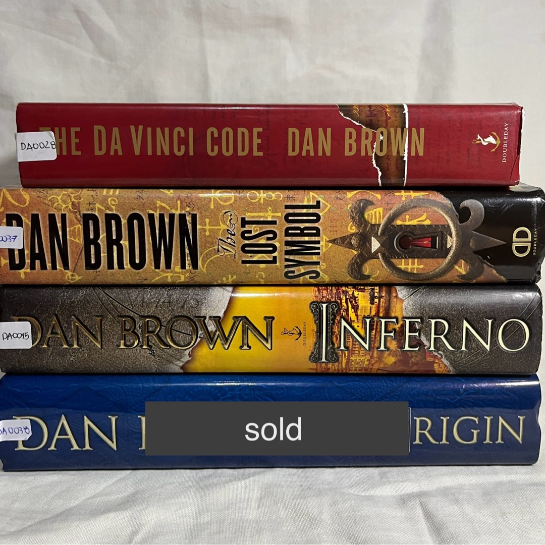 Dan Brown: Da Vinci Code; Lost Symbol; Inferno, Hobbies & Toys, Books ...