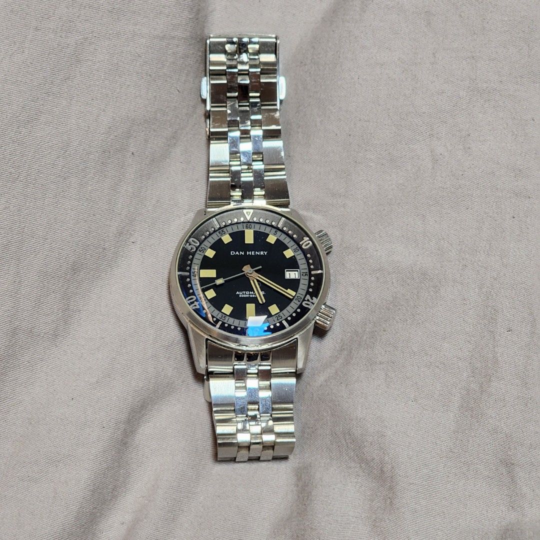 Dan Henry 1970 40mm Supercompressor Diver Automatic Watch, Men's ...
