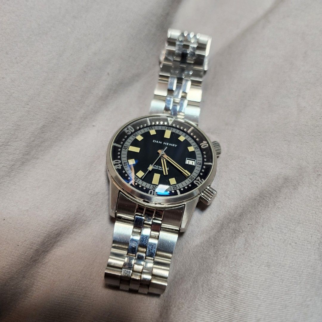 Dan Henry 1970 40mm Supercompressor Diver Automatic Watch, Men's ...