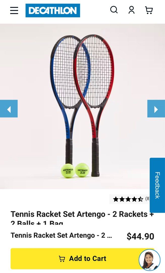 Decathlon Artengo // Tennis rackets, Sports Equipment, Sports & Games, Racket & Ball Sports on ...