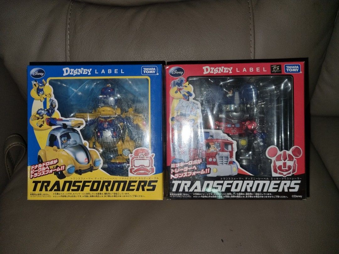Disney Label Transformers Mickey Mouse & Donald Duck original color ...
