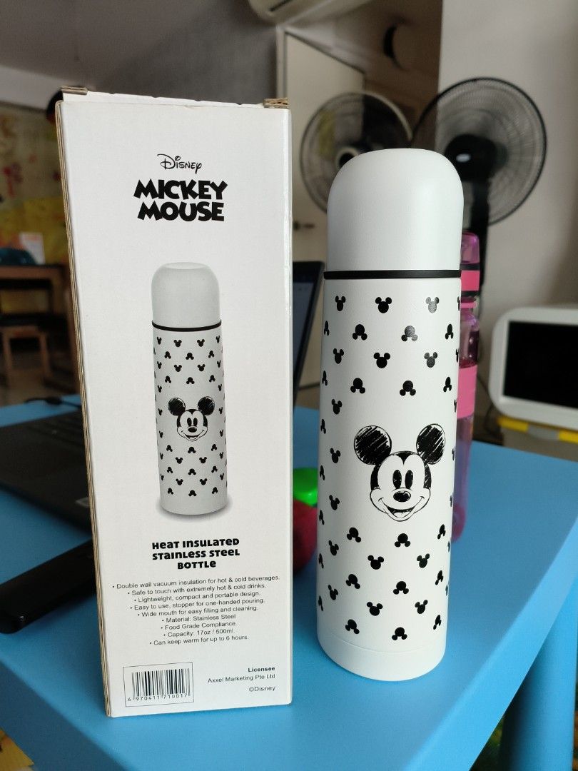 Disney Mickey Mouse Thermal Flask 500ml, Furniture & Home Living ...