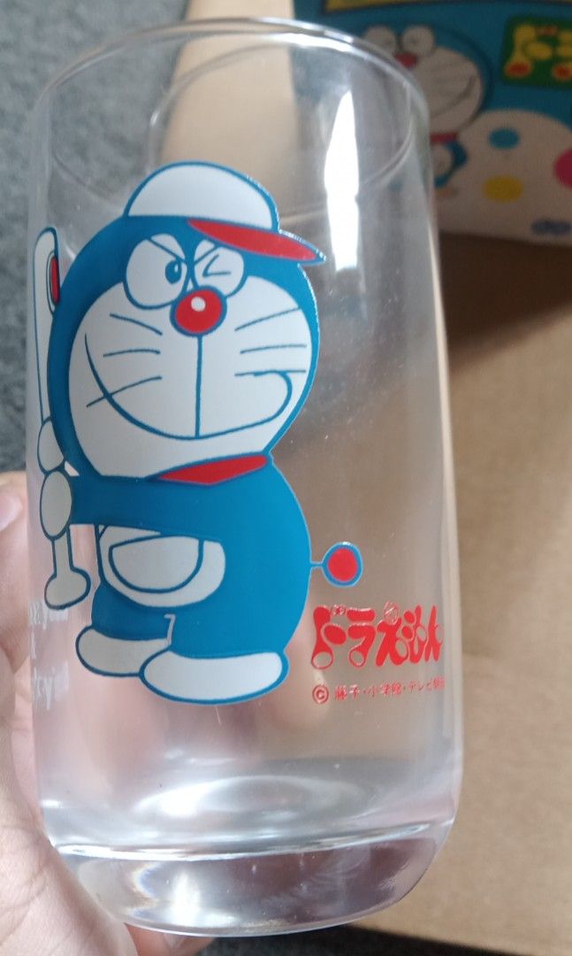 Doraemon Glass, Hobbies & Toys, Memorabilia & Collectibles, Vintage ...