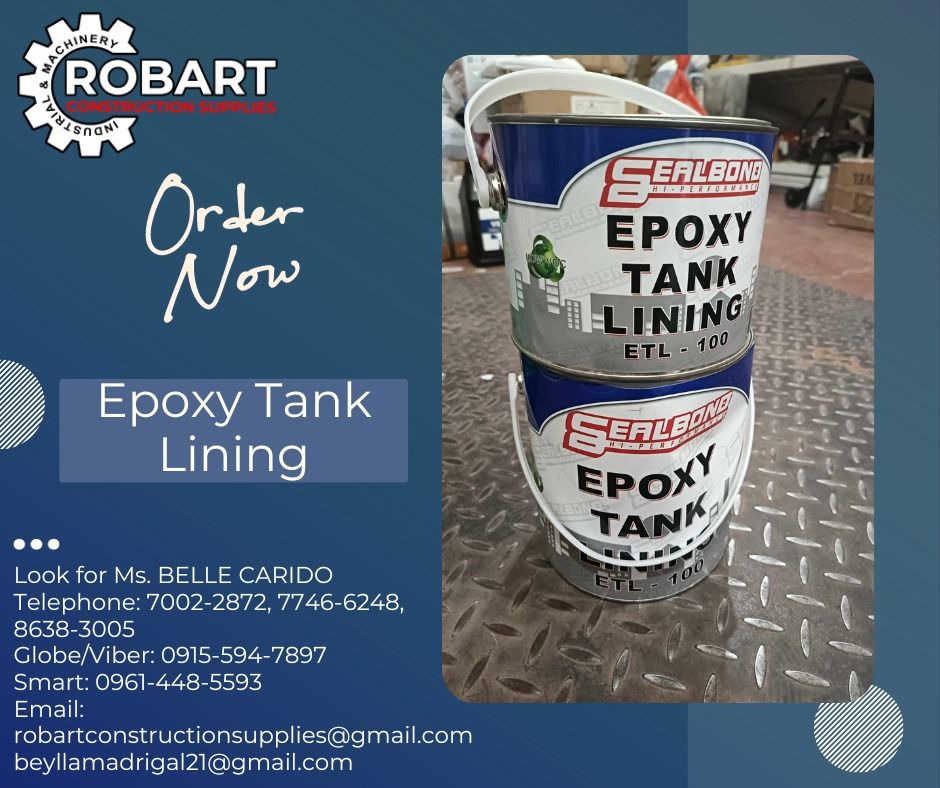 Epoxy Tank Lining, Commercial & Industrial, Construction Tools ...