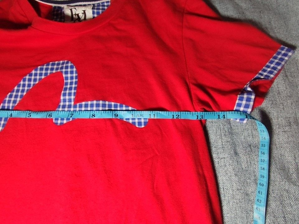 EVISU LOGO RED SHIRT, Women's Fashion, Tops, Shirts on Carousell
