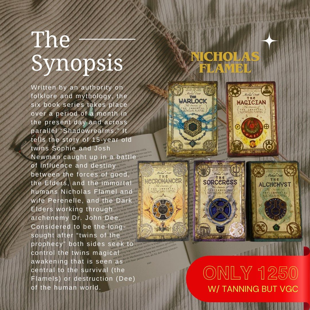 FANTASY BOOKS (RICK RIORDAN, NICHOLAS FLAMEL, WIMPY KID, I AM NUMBER ...