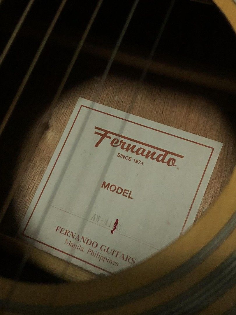 Fernando Guitar, Hobbies & Toys, Music & Media, Musical Instruments on ...