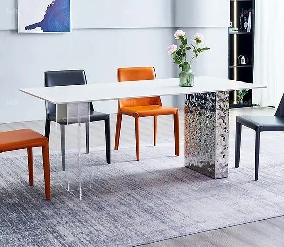 FIO Sintered Stone Dining Table, Furniture & Home Living, Furniture ...