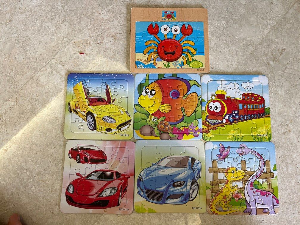 FREE cardboard puzzles, Hobbies & Toys, Toys & Games on Carousell