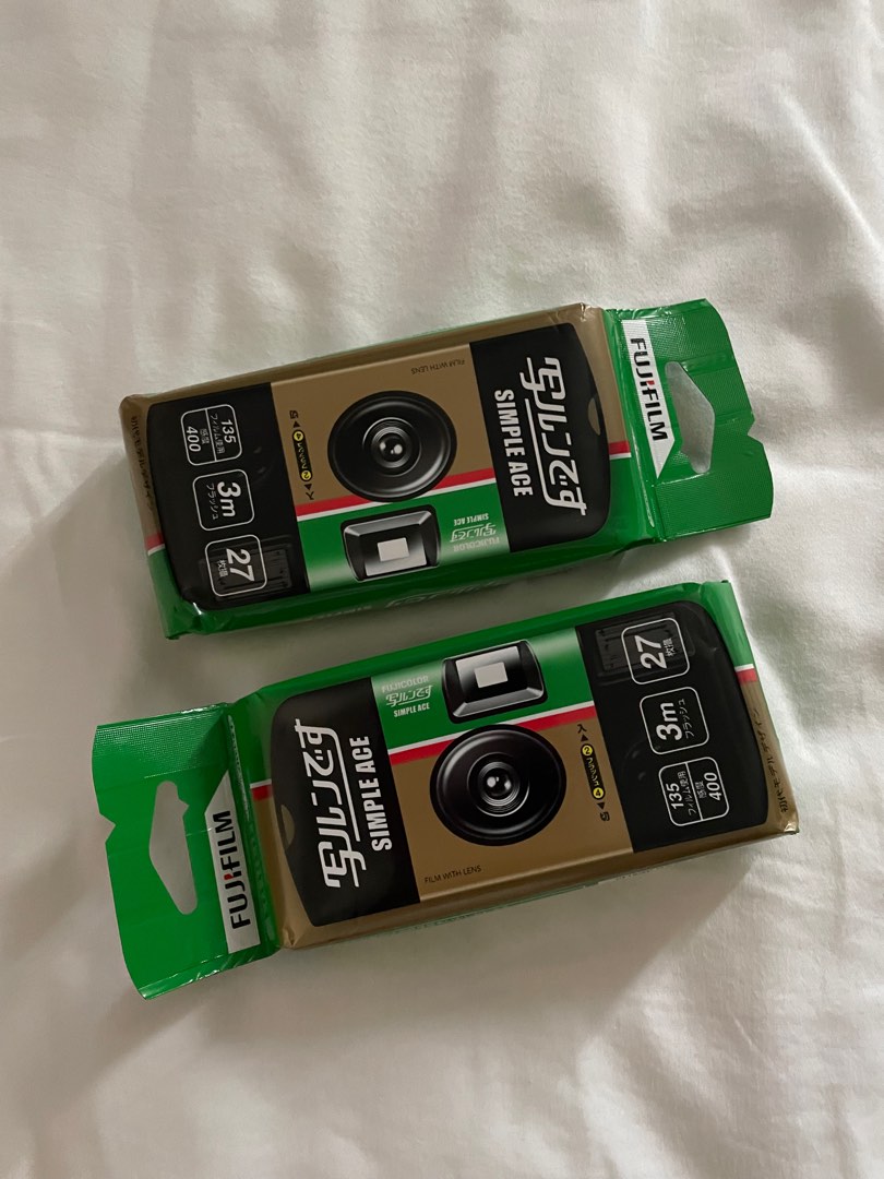 Fujifilm Simple Ace film camera [27 Exp], Photography, Cameras on Carousell