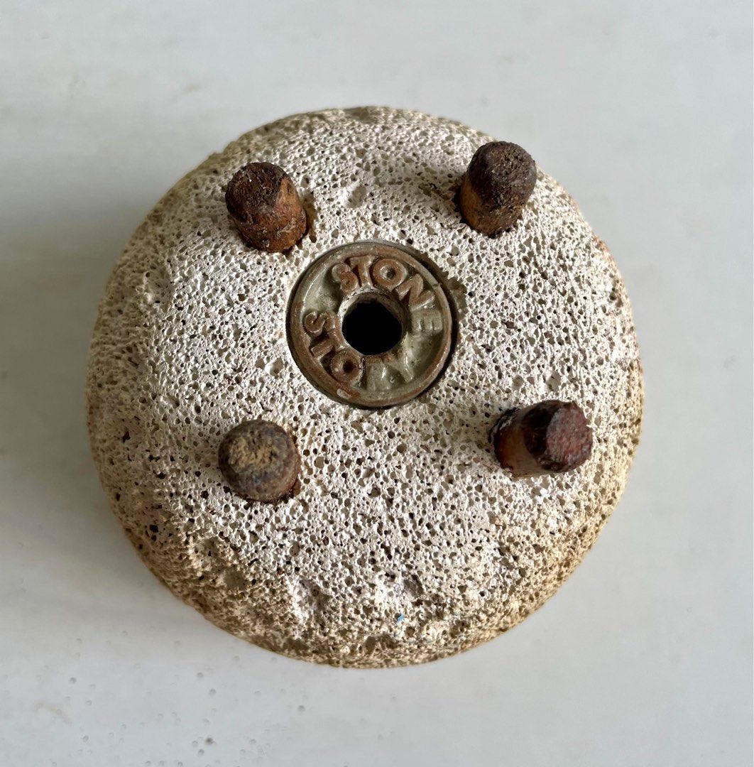 FWP Lovely Footed Porous Clay Planter Pot and Metal Tin Bucket Decor ...