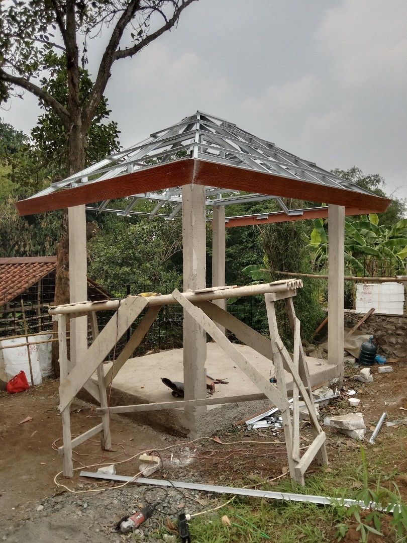 Gazebo baja ringan atap spandek, Jasa, Jasa Servis Rumah, Renovations ...