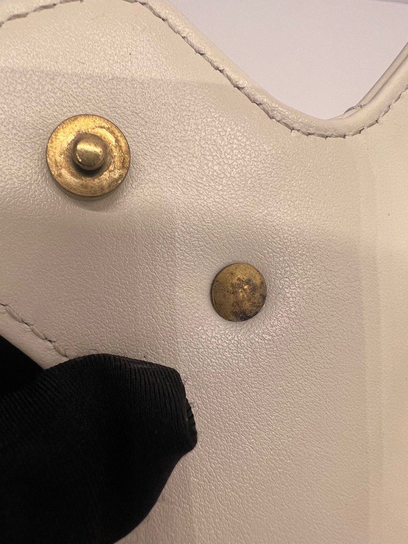 Gucci Nano Marmont White Crossbody Bag, Luxury, Bags & Wallets on Carousell