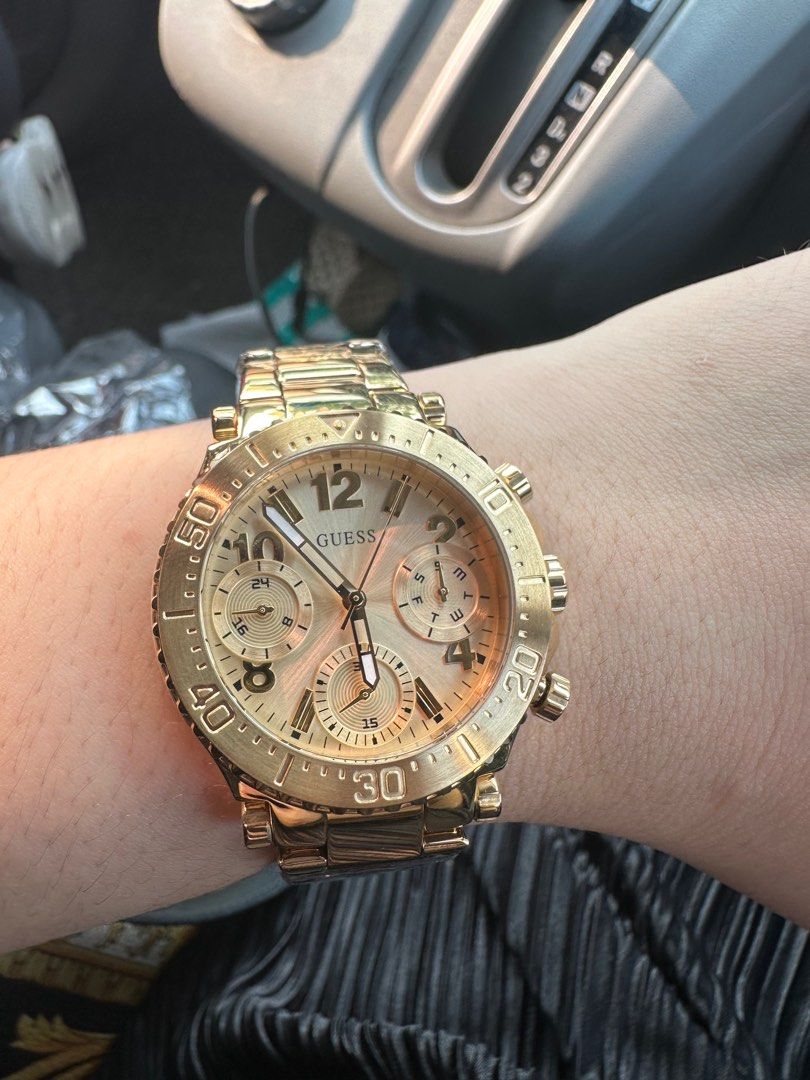 GUESS COSMIC LADIES SPORT GOLD COLOR, Luxury, Watches on Carousell