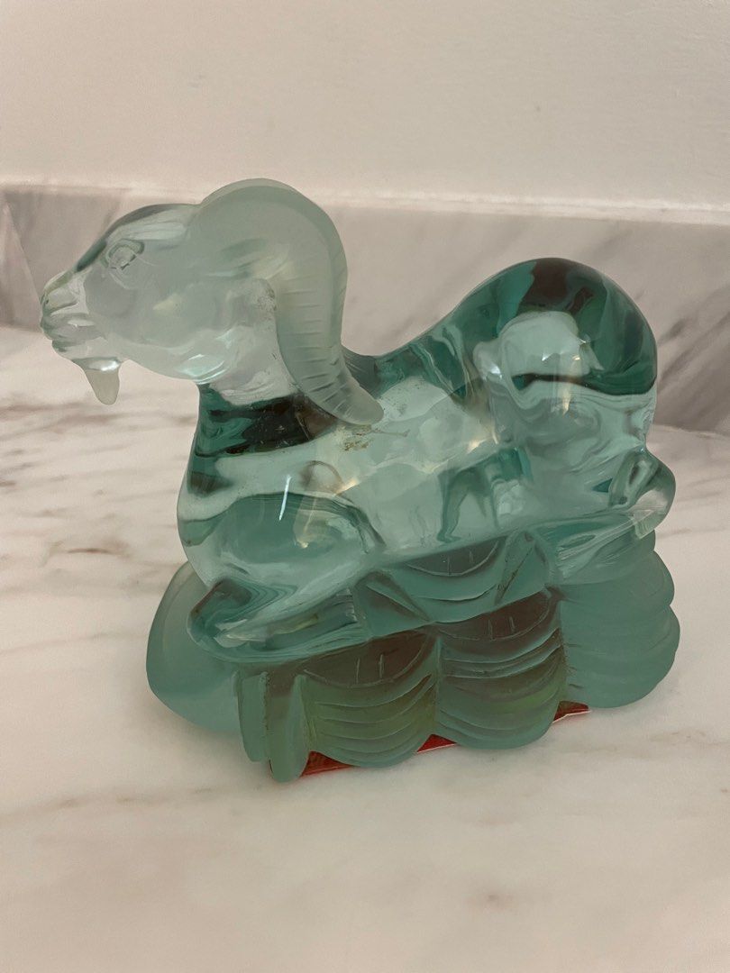Handcrafted Glass goat, Furniture & Home Living, Home Decor, Other Home ...