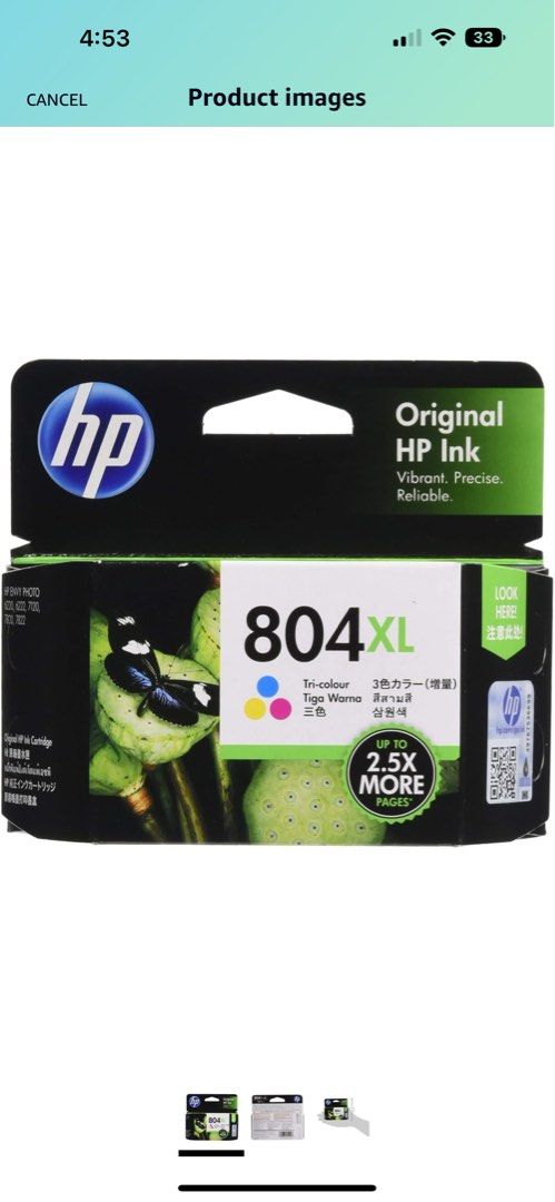 HP Ink Cartridge 804xl, Computers & Tech, Printers, Scanners & Copiers on Carousell