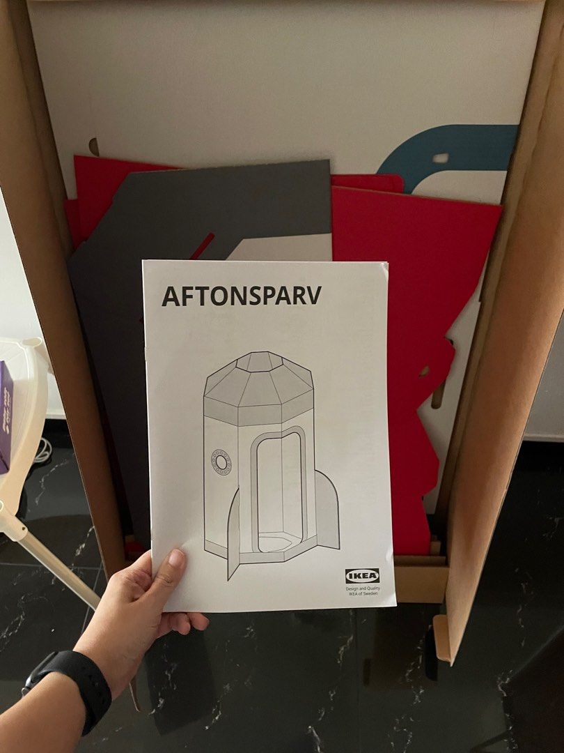 Ikea cardboard rocket birthday space theme, Hobbies & Toys, Stationery ...