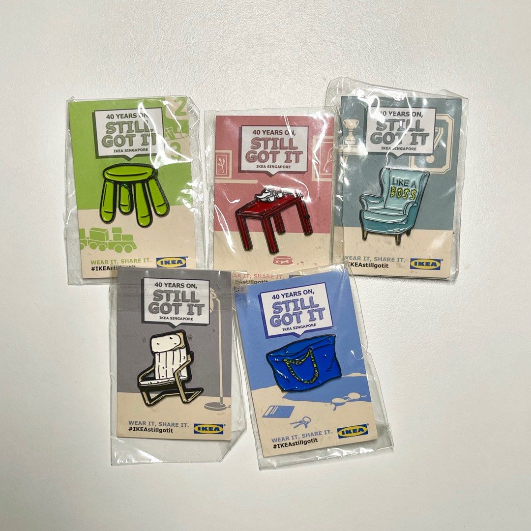 Ikea pins (limited edition), Hobbies & Toys, Stationery & Craft, Craft ...
