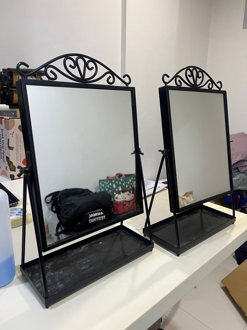 Ikea table mirror with storage, Furniture & Home Living, Home Decor ...