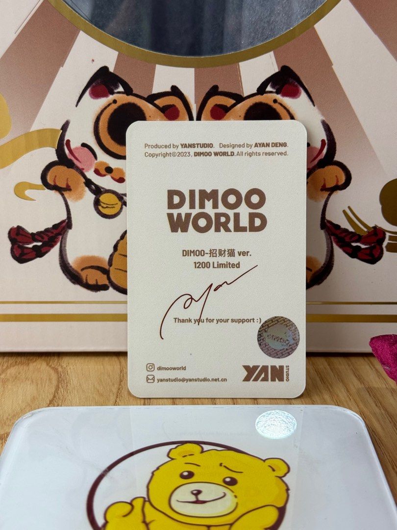 [In Stock] Pop Mart Dimoo Maneki Neko (Shanghai Pop Toy Show 2023 ...