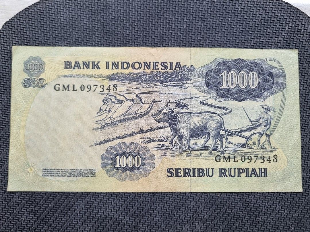 Indonesia 1975 1000 rupiah note, Hobbies & Toys, Memorabilia ...