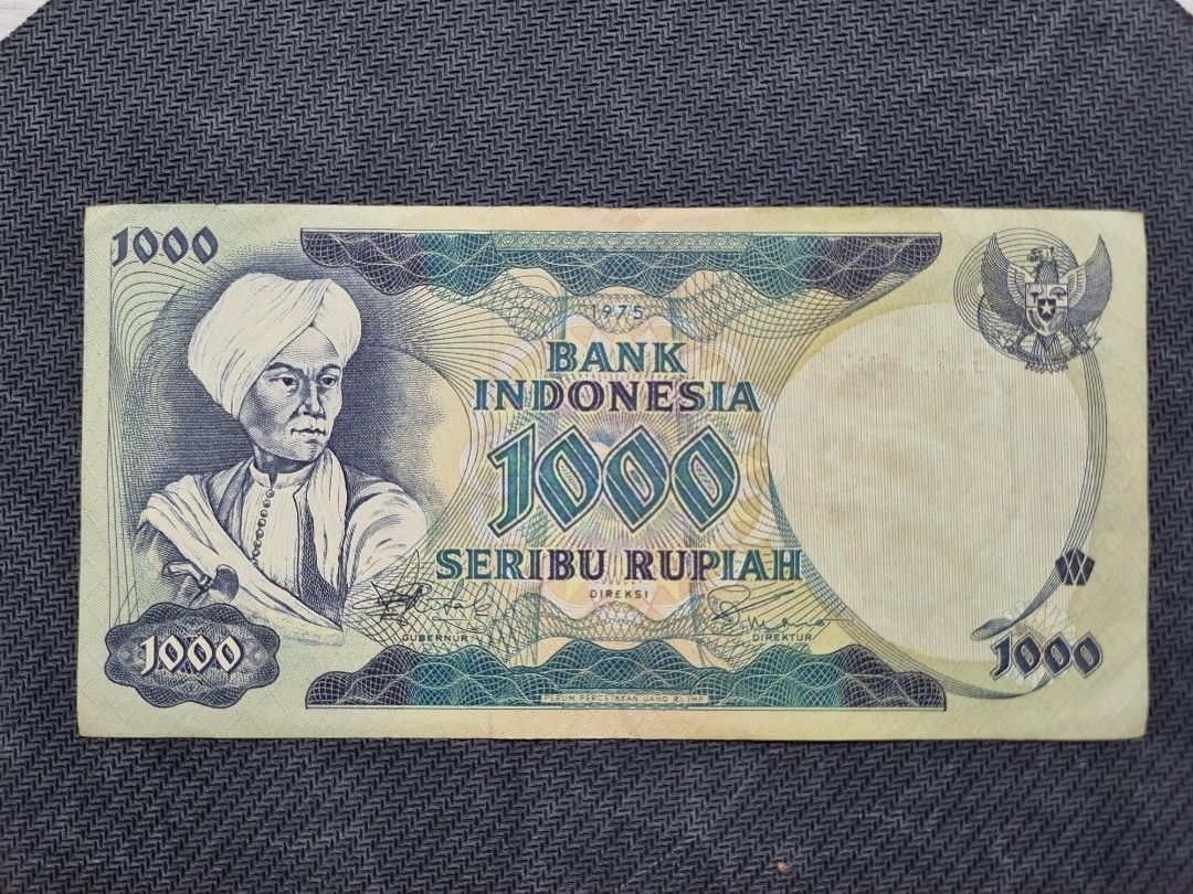 Indonesia 1975 1000 rupiah note, Hobbies & Toys, Memorabilia ...