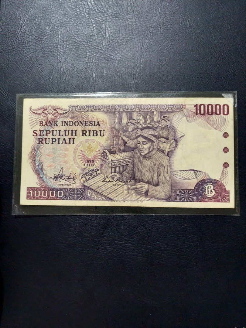 Indonesia Old Bank Note 10000 Rupiah Year 1979, Hobbies & Toys ...